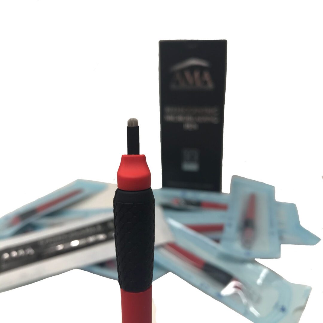 Red Eccentric Nano Blade U18 0.15 mm Disposable Blades with Sponge ...